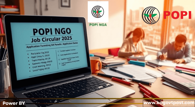 পপি এনজিও নিয়োগ বিজ্ঞপ্তি ২০২৫ - POPI NGO Job Circular 2025